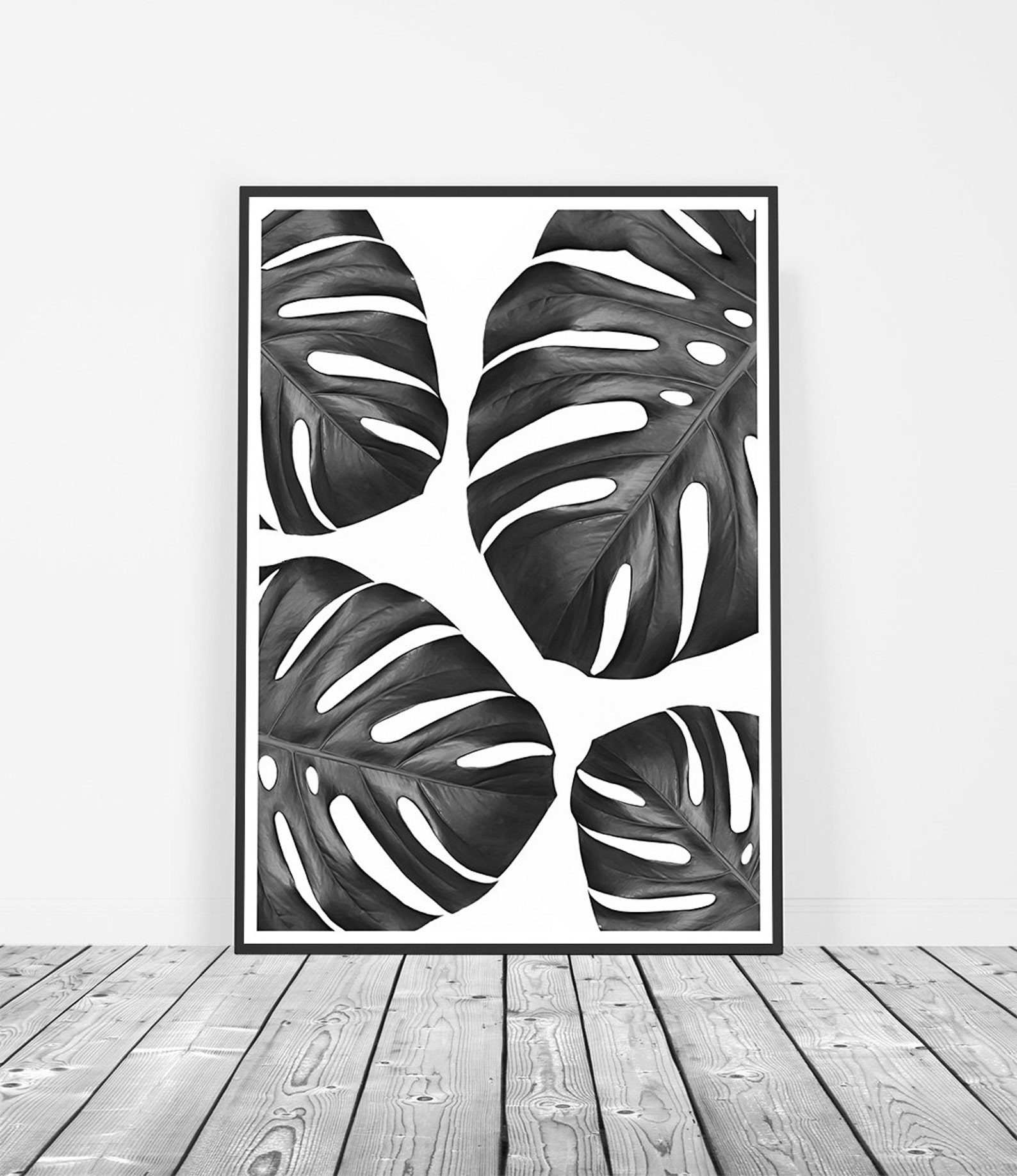 Monstera Print Monstera Leaf Print Tropical Print Monstera | Etsy