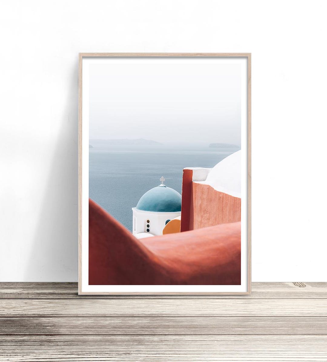 Colours of Santorini Wall Art Print | Greece Photography Travel Print ...