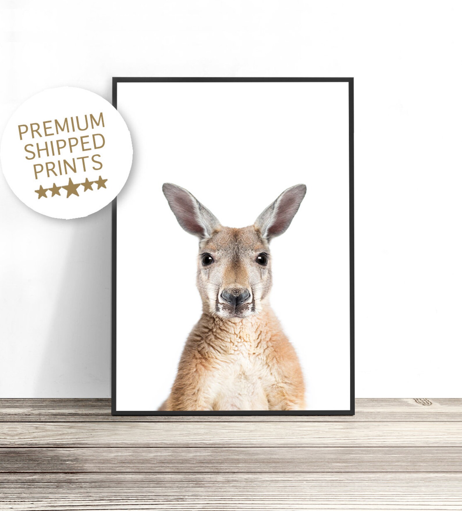 Kangaroo Print Native Australian Animal Art Australian | Etsy