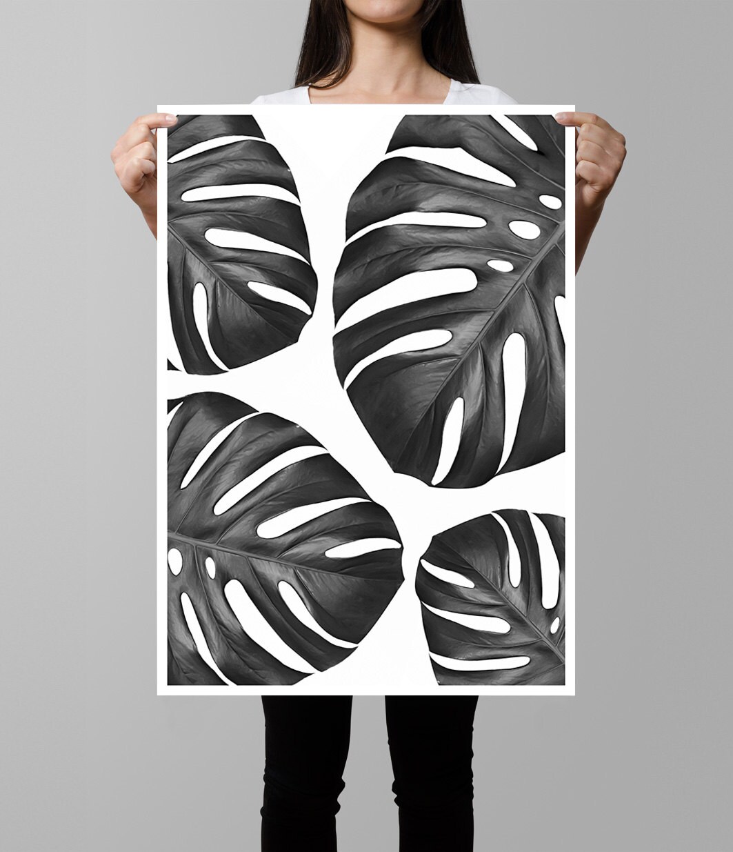 Monstera Print Monstera Leaf Print Tropical Print Monstera | Etsy