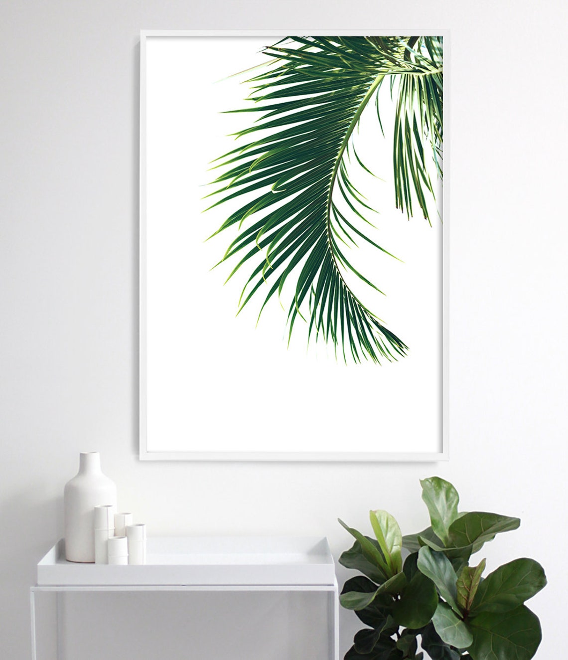 Palm Leaf Print Tropical Decor Tropical Leaf Print | Etsy