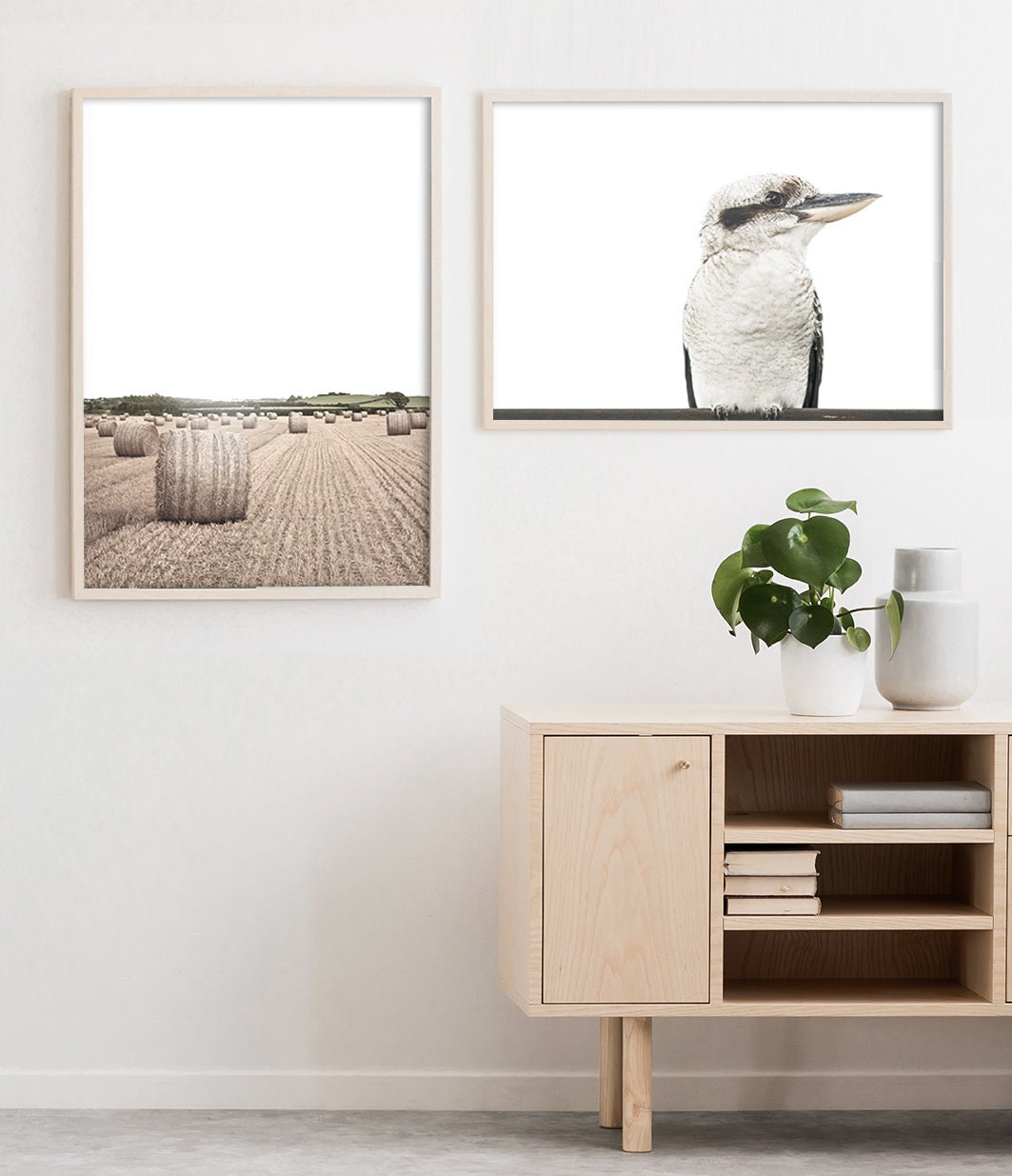 Hay Bales Landscape Photography Print Farmhouse Wall Decor - Etsy