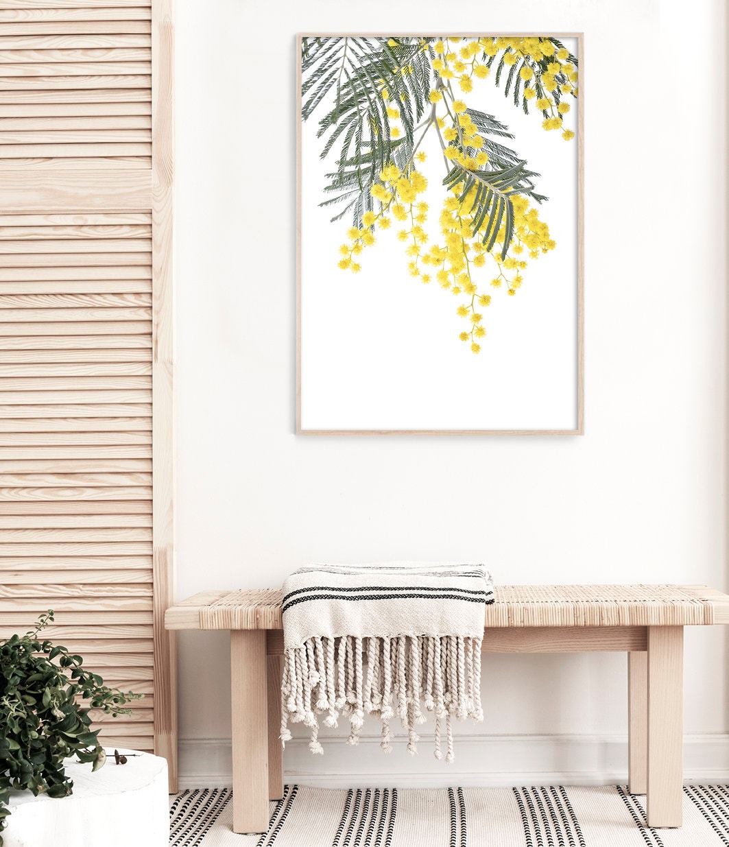 Wattle Print Yellow Flower Art Australian Native Flower - Etsy
