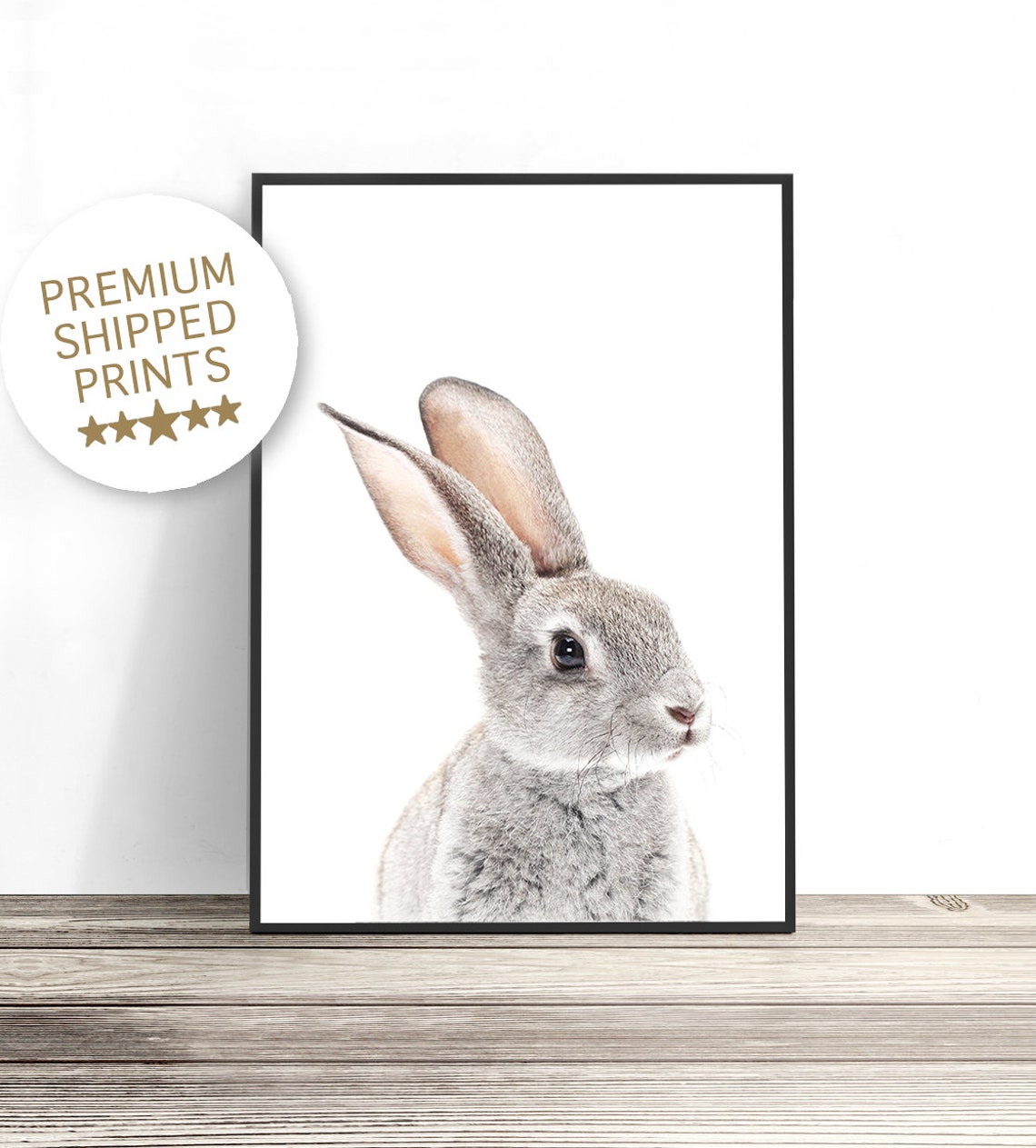 Rabbit Print Bunny Poster Nursery Print Bunny Nursery Decor - Etsy