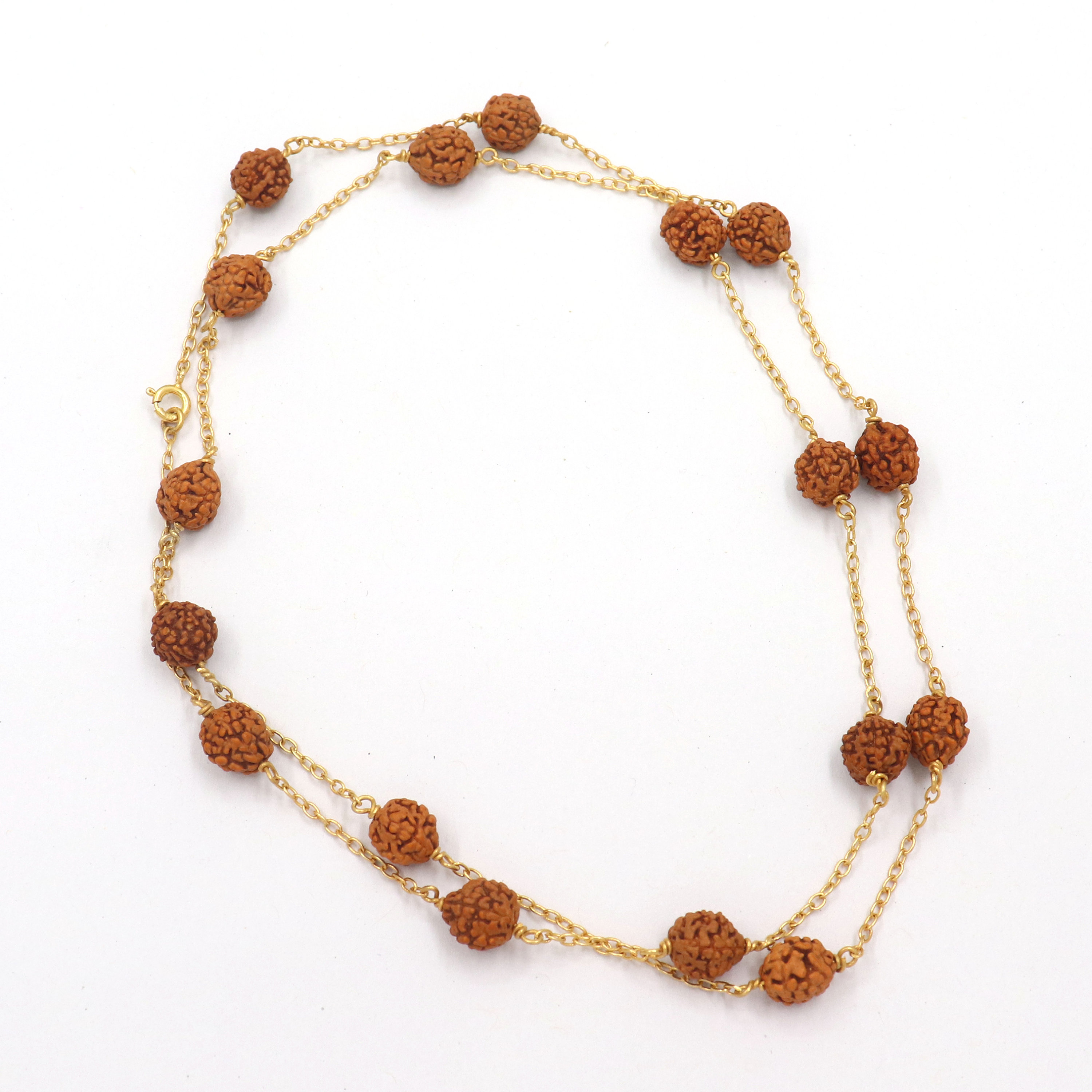 Rudraksha Necklace, Rudraksha Mala Necklace,men Style Rudraksha ,925 ...