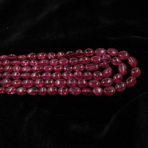 Natural ruby String red ruby String Handmade Necklace 3 three | Etsy