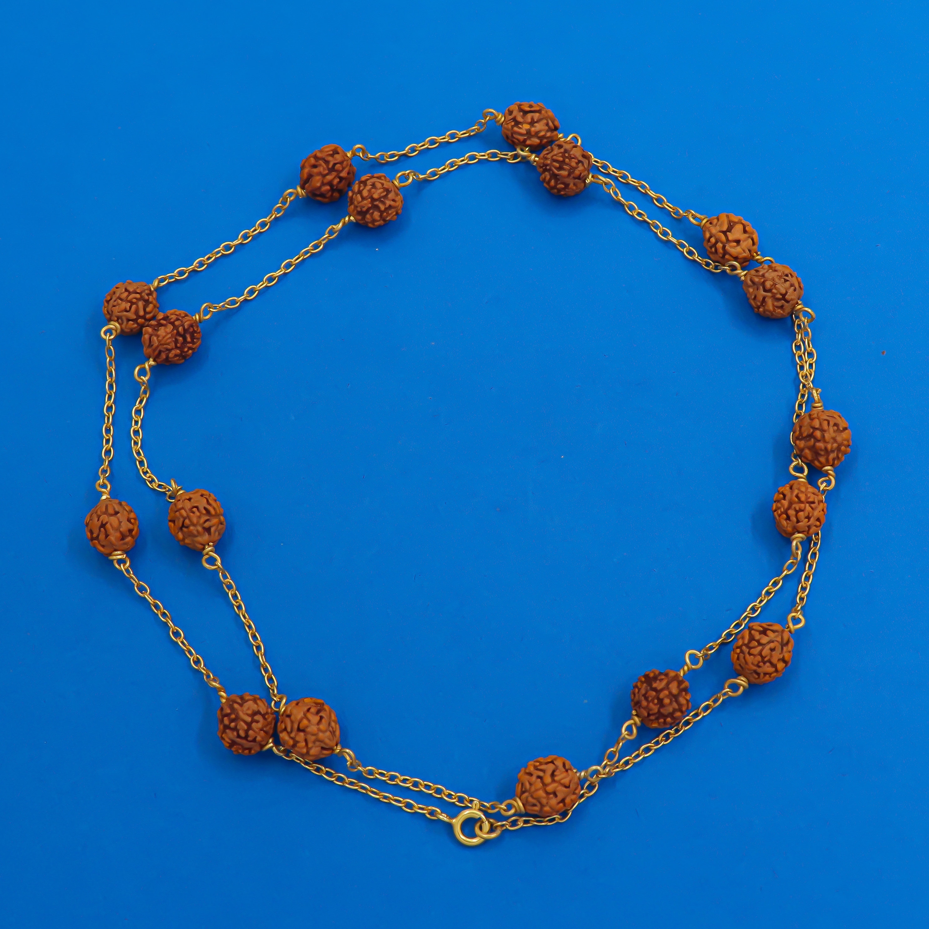 Rudraksha Necklace, Rudraksha Mala Necklace,men Style Rudraksha ,925 ...