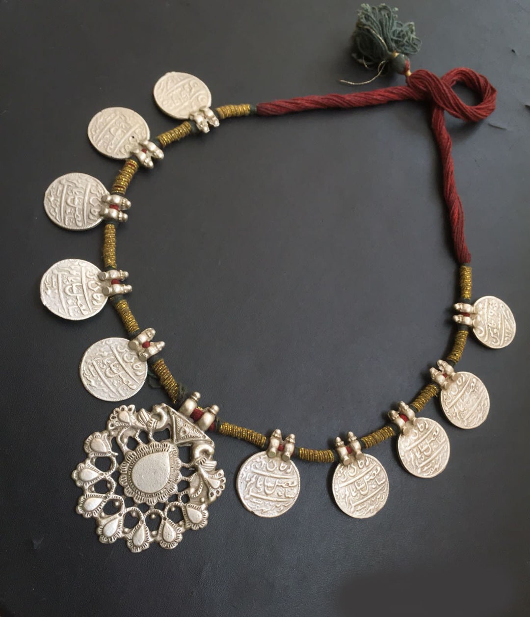 Traditional Rajasthani Necklace Jewelry , 925 Solid Silver Necklace ...