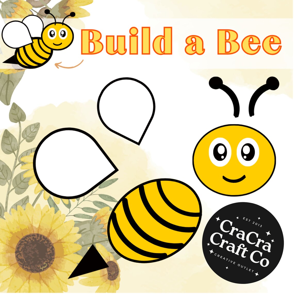 Preschool Bee Build a Bee Bumble Bee Cut & Paste Bee Craft Keepsake - Etsy