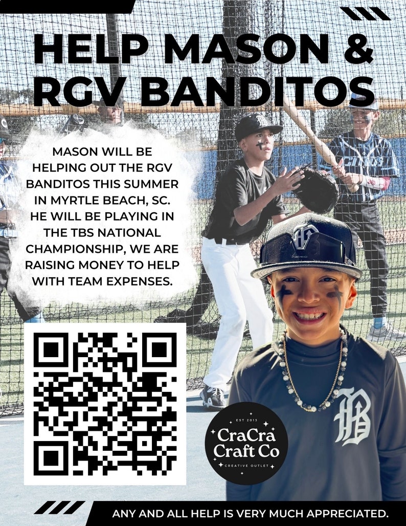 Custom QR Code Fundraising Flyer - Etsy