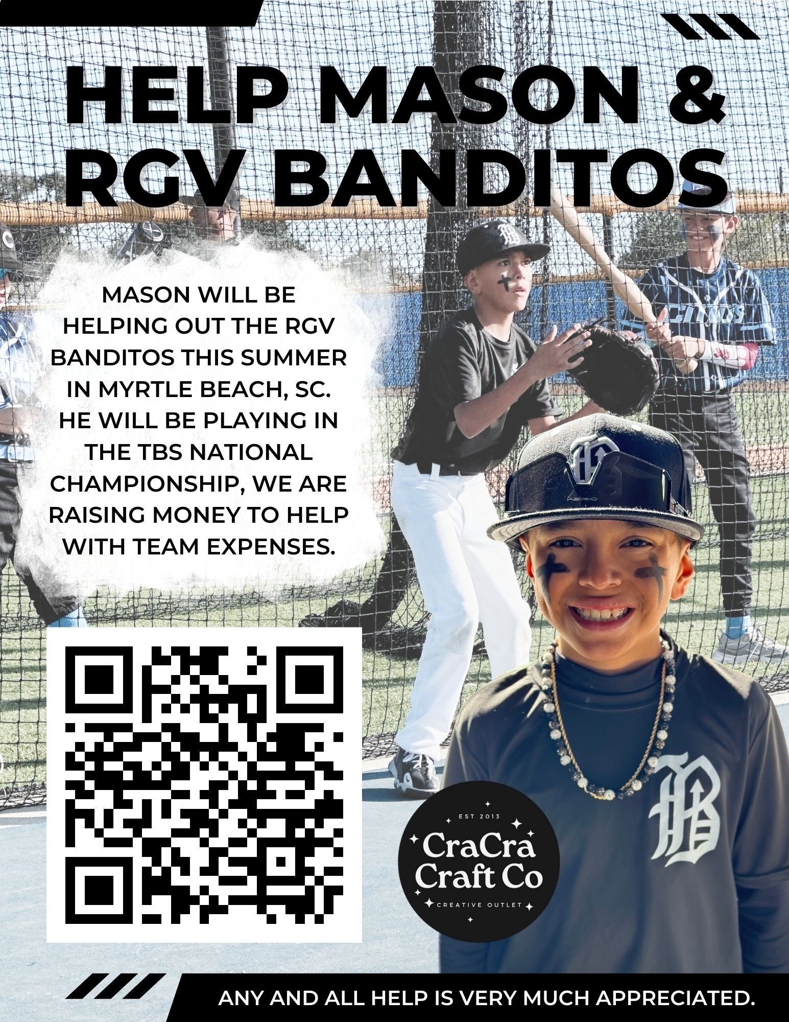 Custom QR Code Fundraising Flyer - Etsy