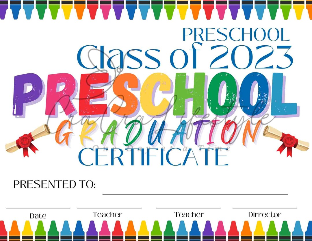 Preschool Graduation Certificate Bundle 2023-2026 - Etsy