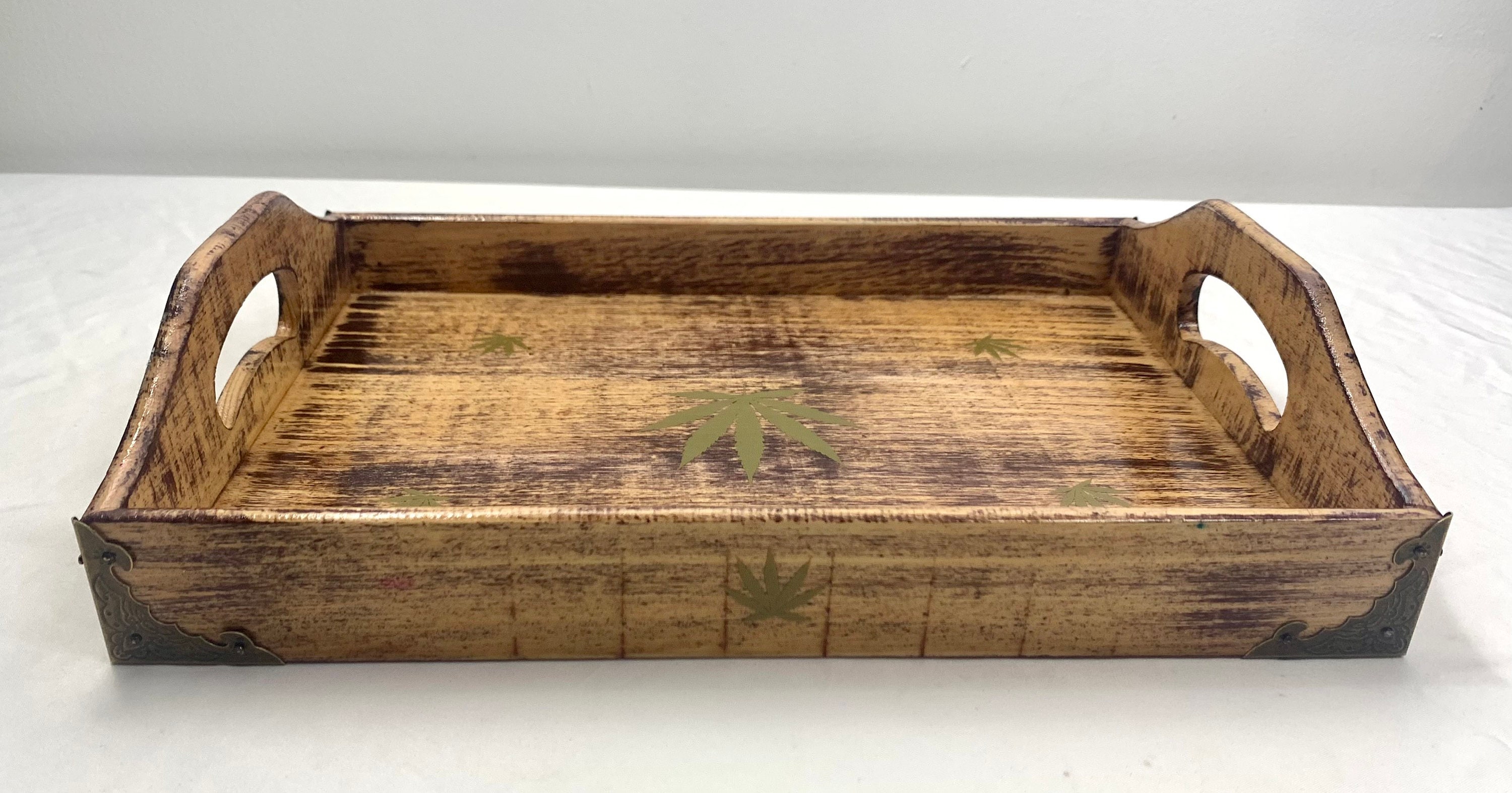 Rustic Rolling Tray Wooden Tray Wooden Rolling Tray 420 | Etsy