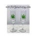 420 Wedding Wine Glasses Stoner Wine Glasses Marijuana Leaf - Etsy
