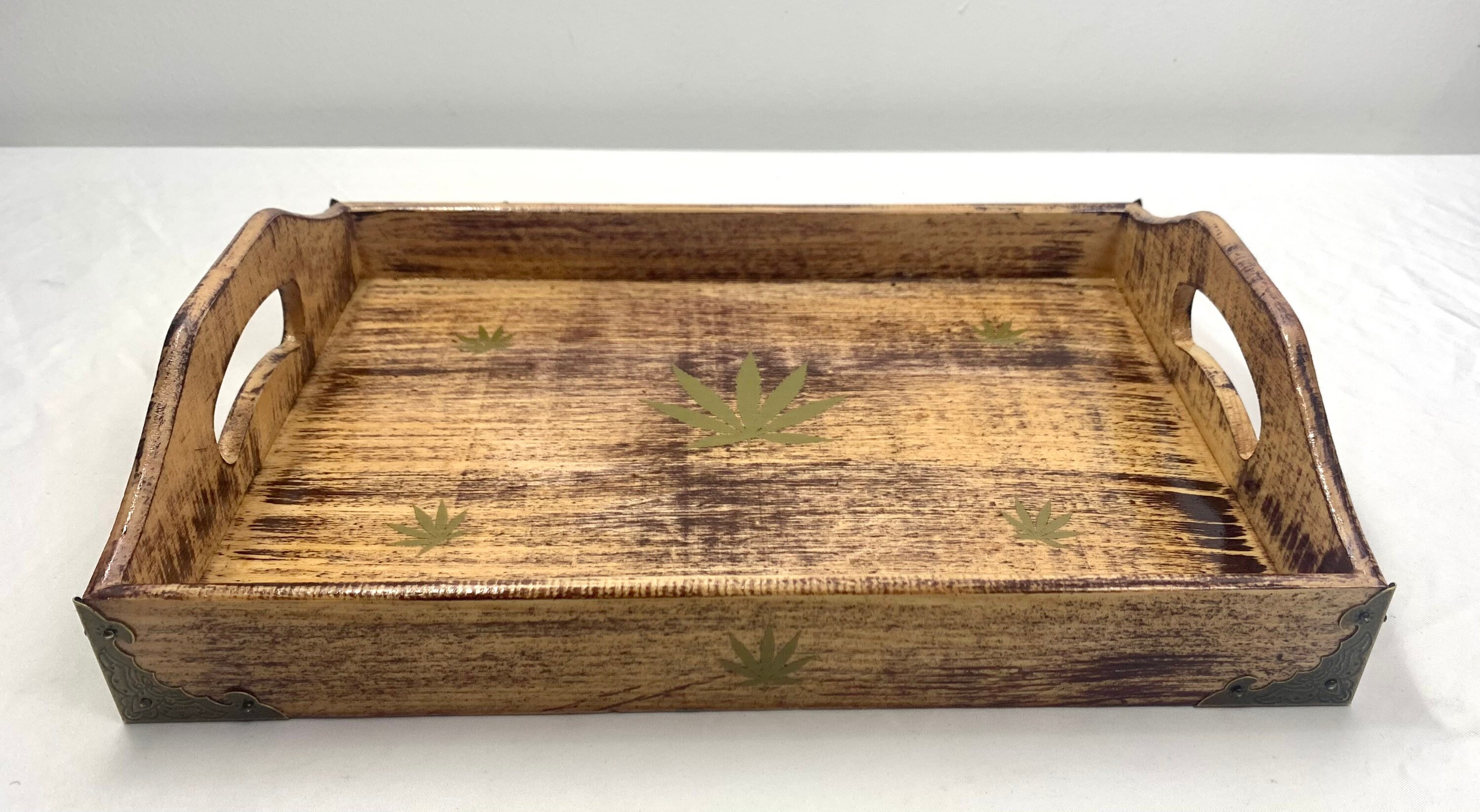 Rustic Rolling Tray Wooden Tray Wooden Rolling Tray 420 | Etsy