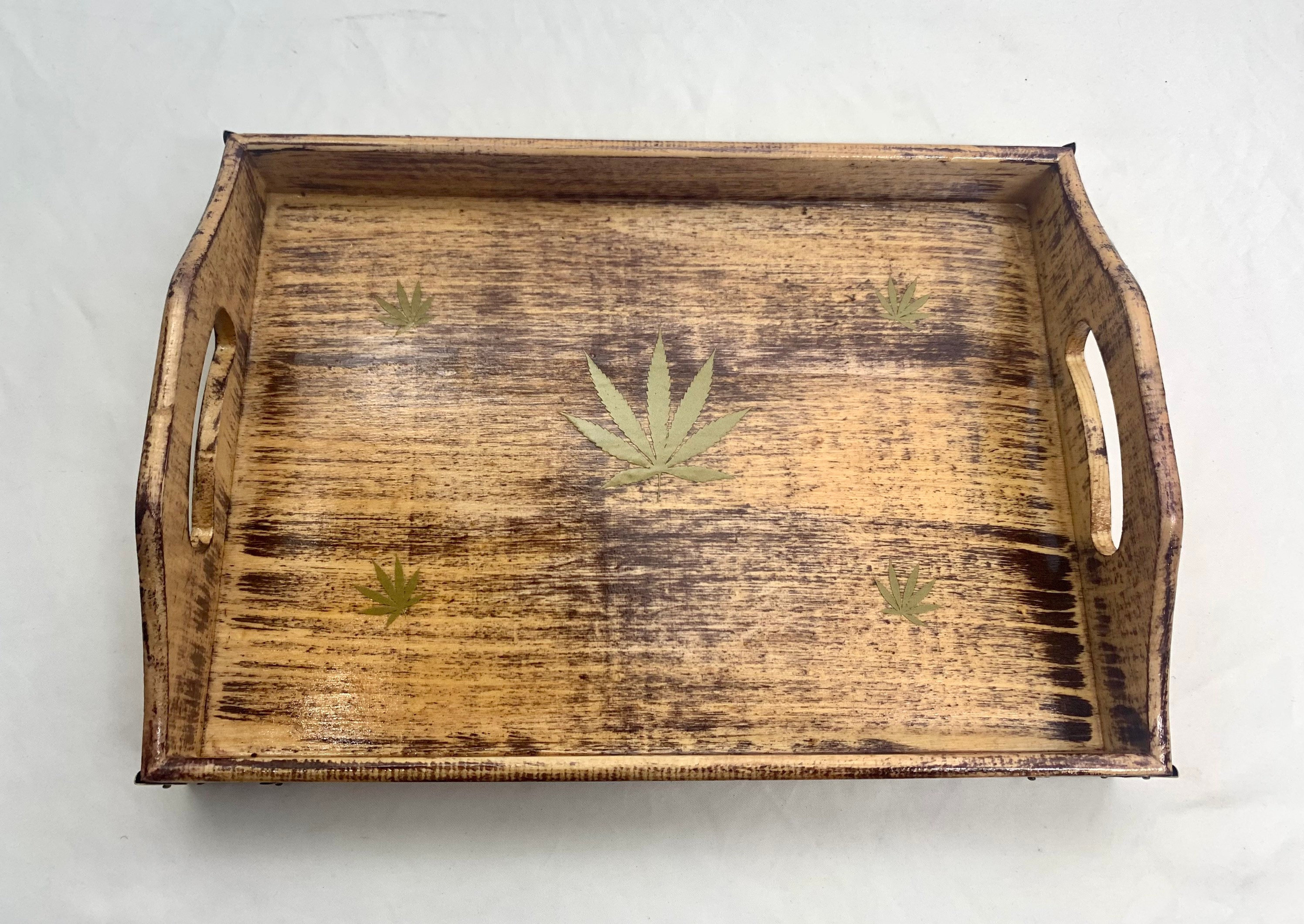 Rustic Rolling Tray Wooden Tray Wooden Rolling Tray 420 | Etsy
