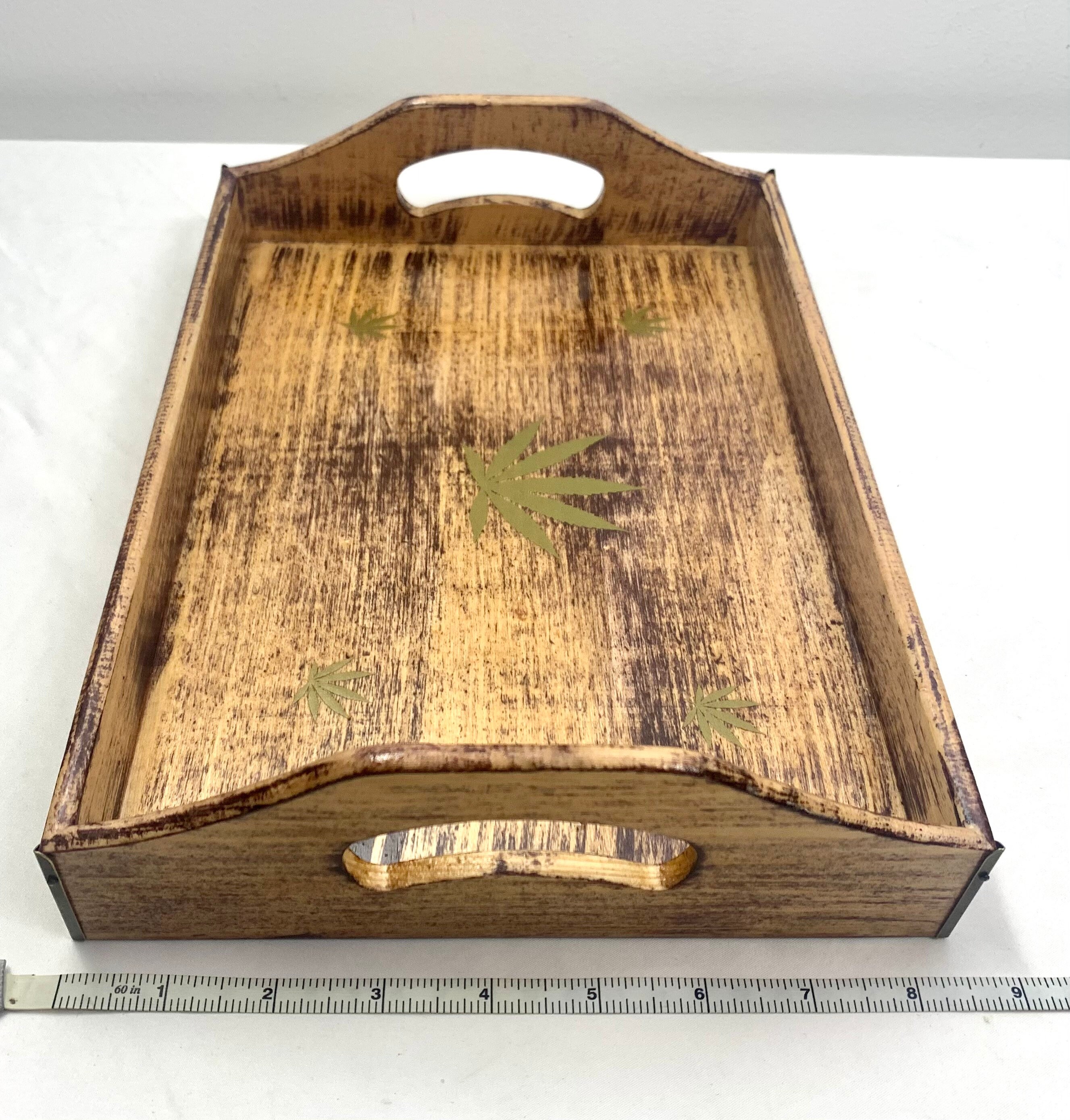 Rustic Rolling Tray Wooden Tray Wooden Rolling Tray 420 | Etsy