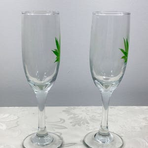 420 Wedding Wine Glasses, Stoner Wine Glasses, Marijuana Leaf Wine ...