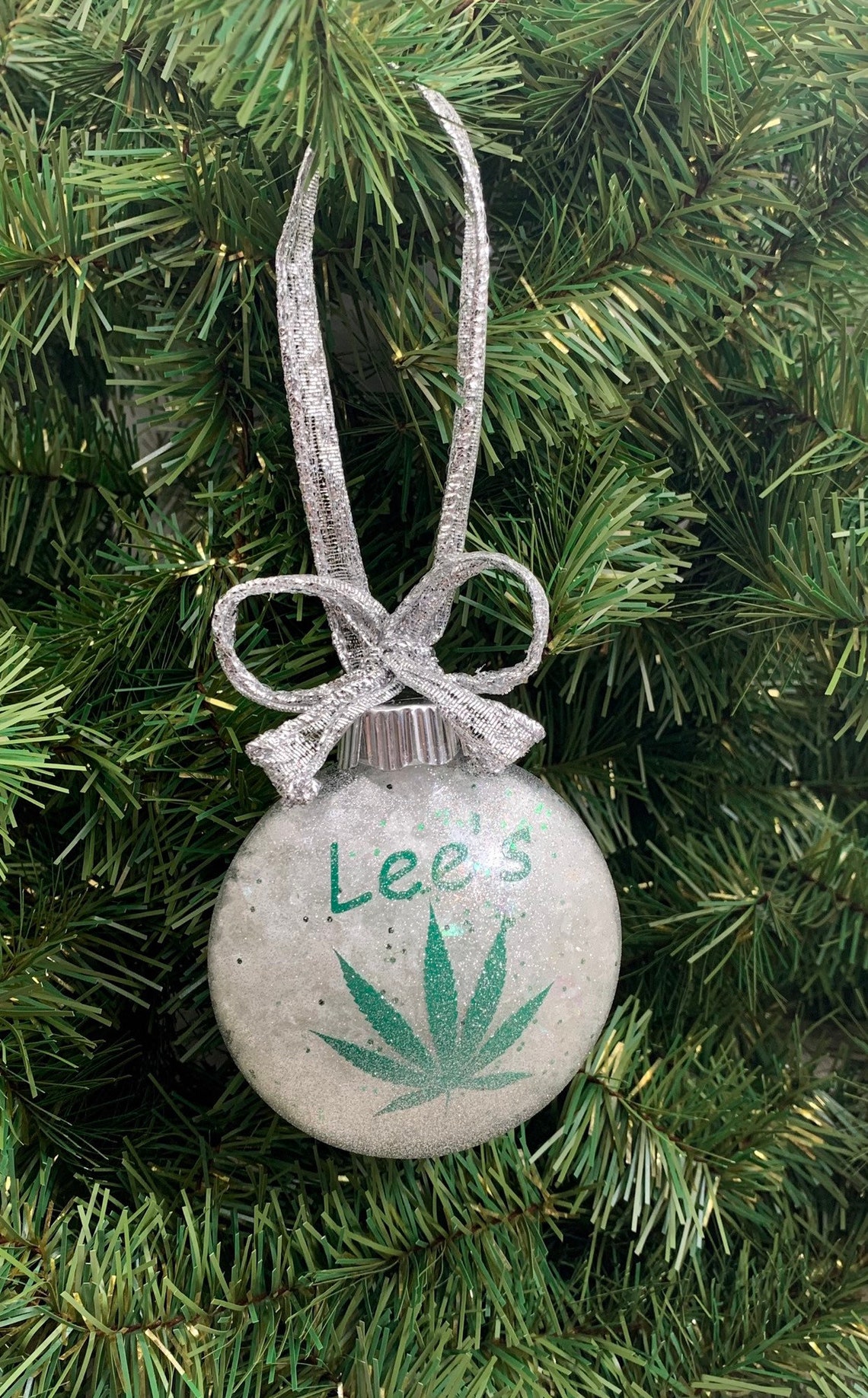 Personalized 420 Christmas Ornaments Marijuana Leaf - Etsy