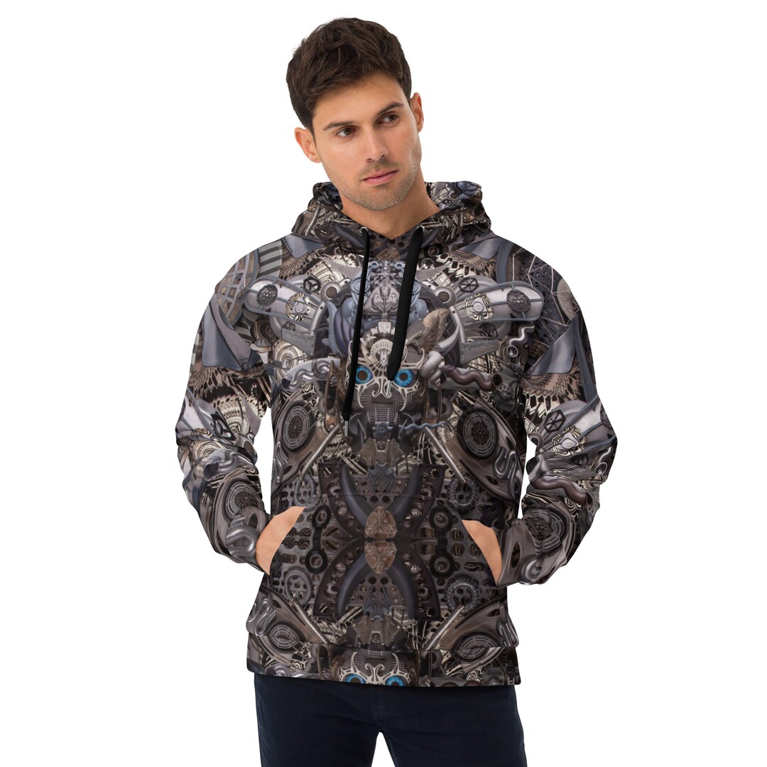 Light Wizard "sentinel" All Over Print Unisex Hoodie | Festival Fashion ...
