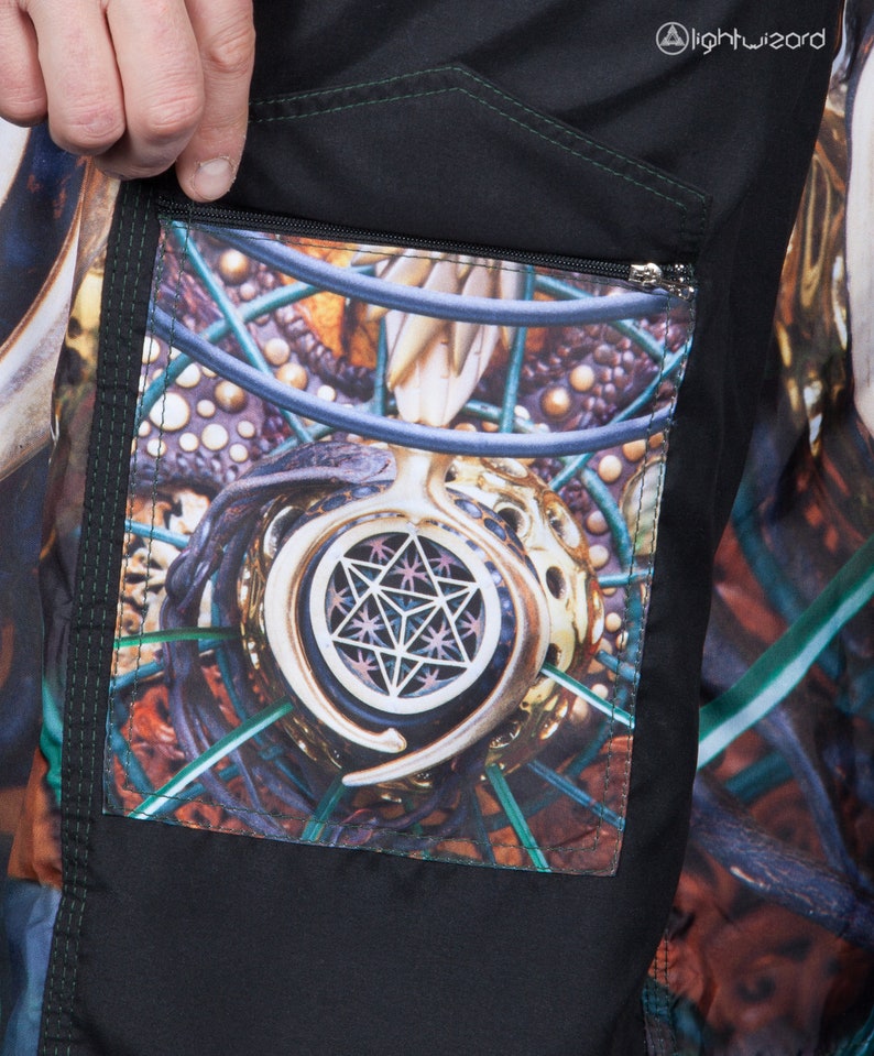 LIGHT WIZARD surf shorts yoga gym festival man rave dance | Etsy