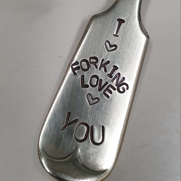 I Forking Love You Fork - Etsy