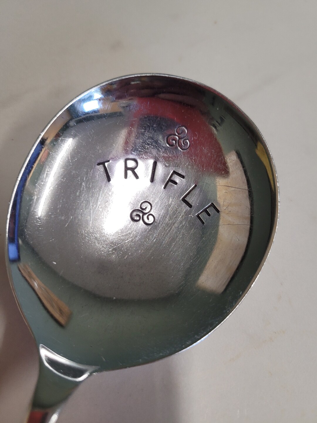 Hand Stamped Large Trifle Serving Spoon - Etsy
