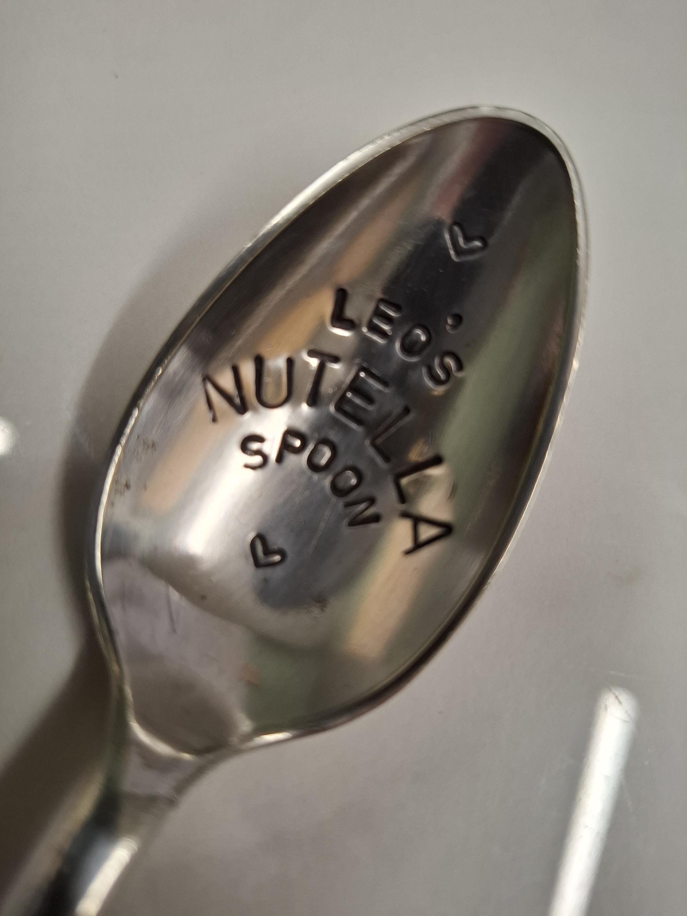 Hand Stamped Keychain Spoon Personalised Nutella Lover - Etsy