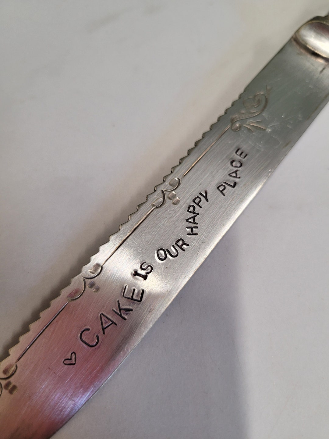 Antique Hand Stamped Cake Slice Cutter - Etsy
