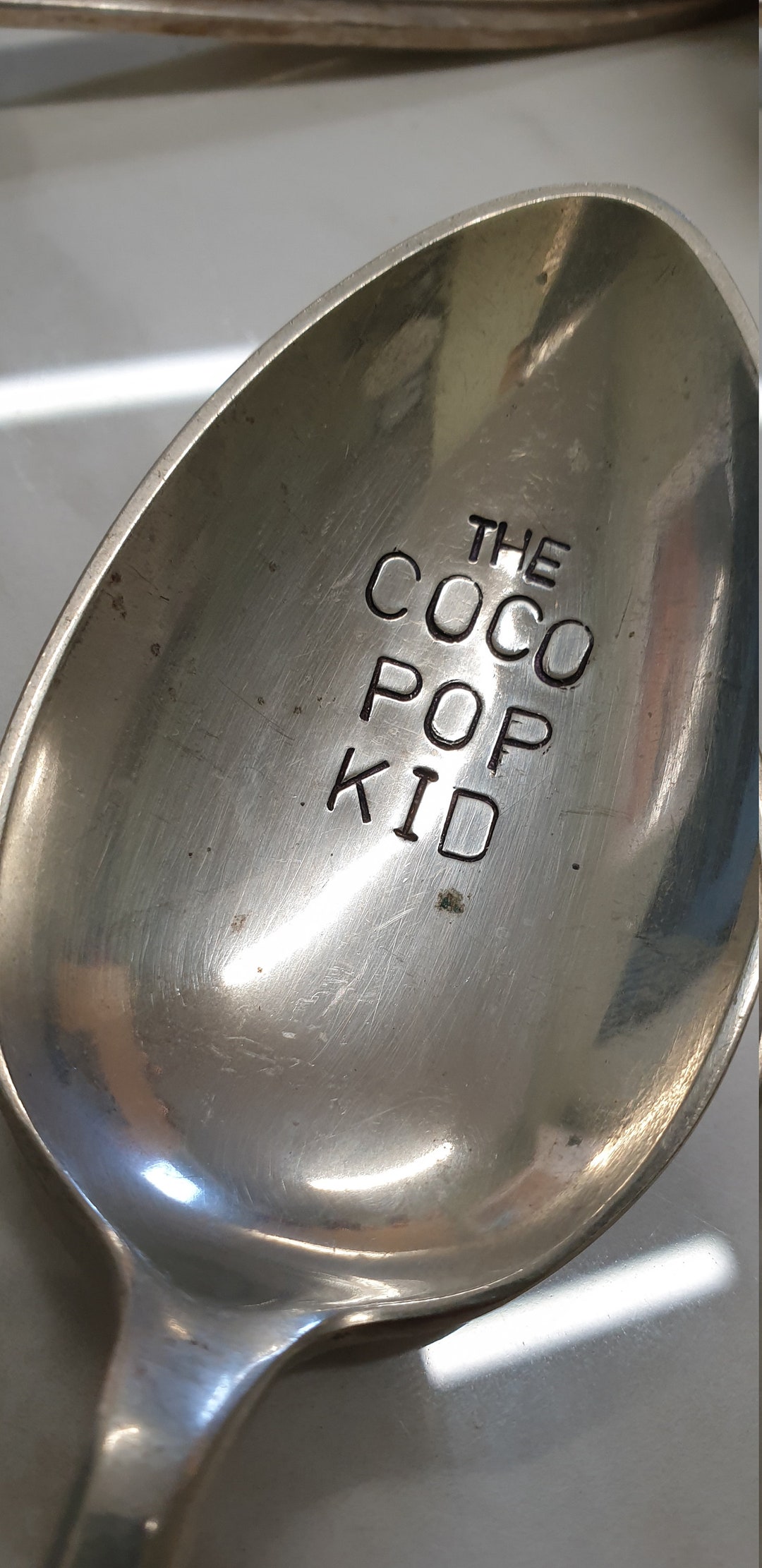 Hand Stamped Cereal Spoon the Coco Pop Kid - Etsy