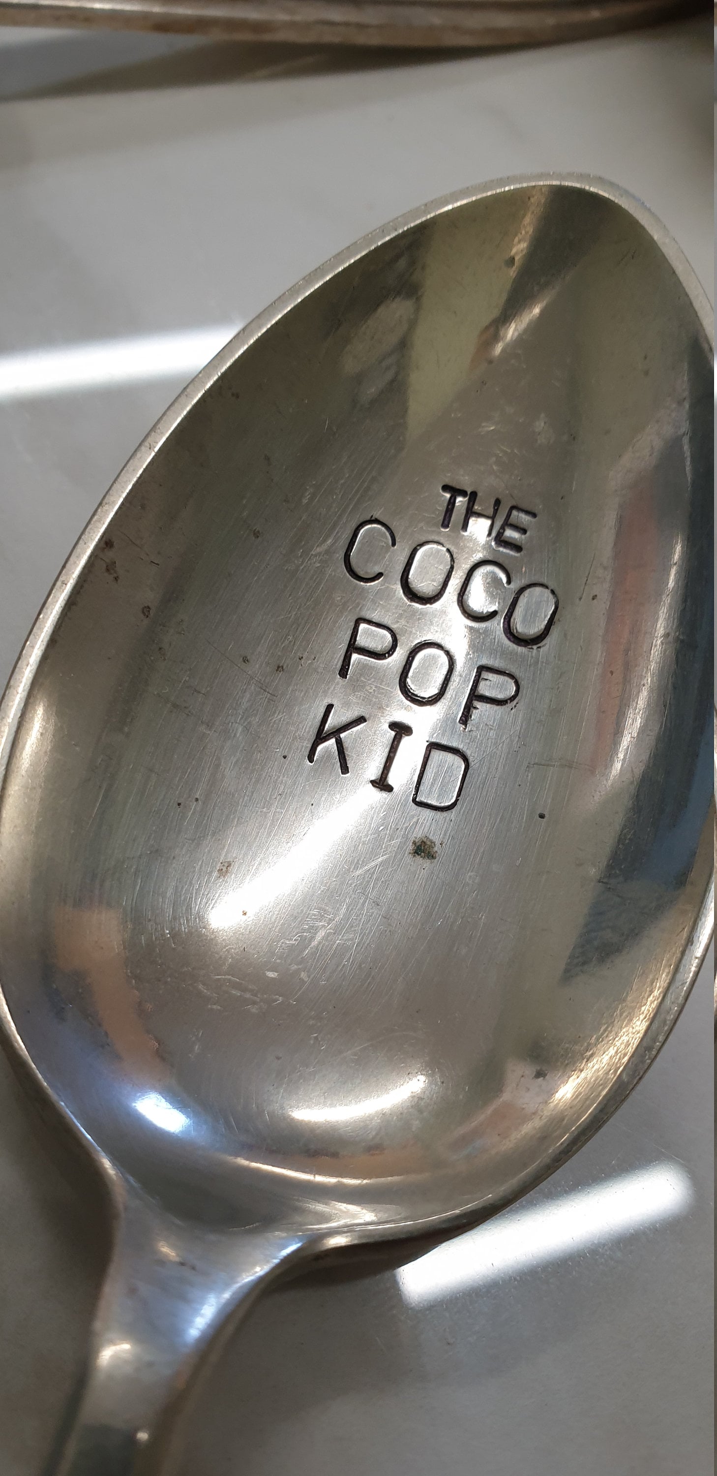 Hand Stamped Cereal Spoon the Coco Pop Kid - Etsy UK