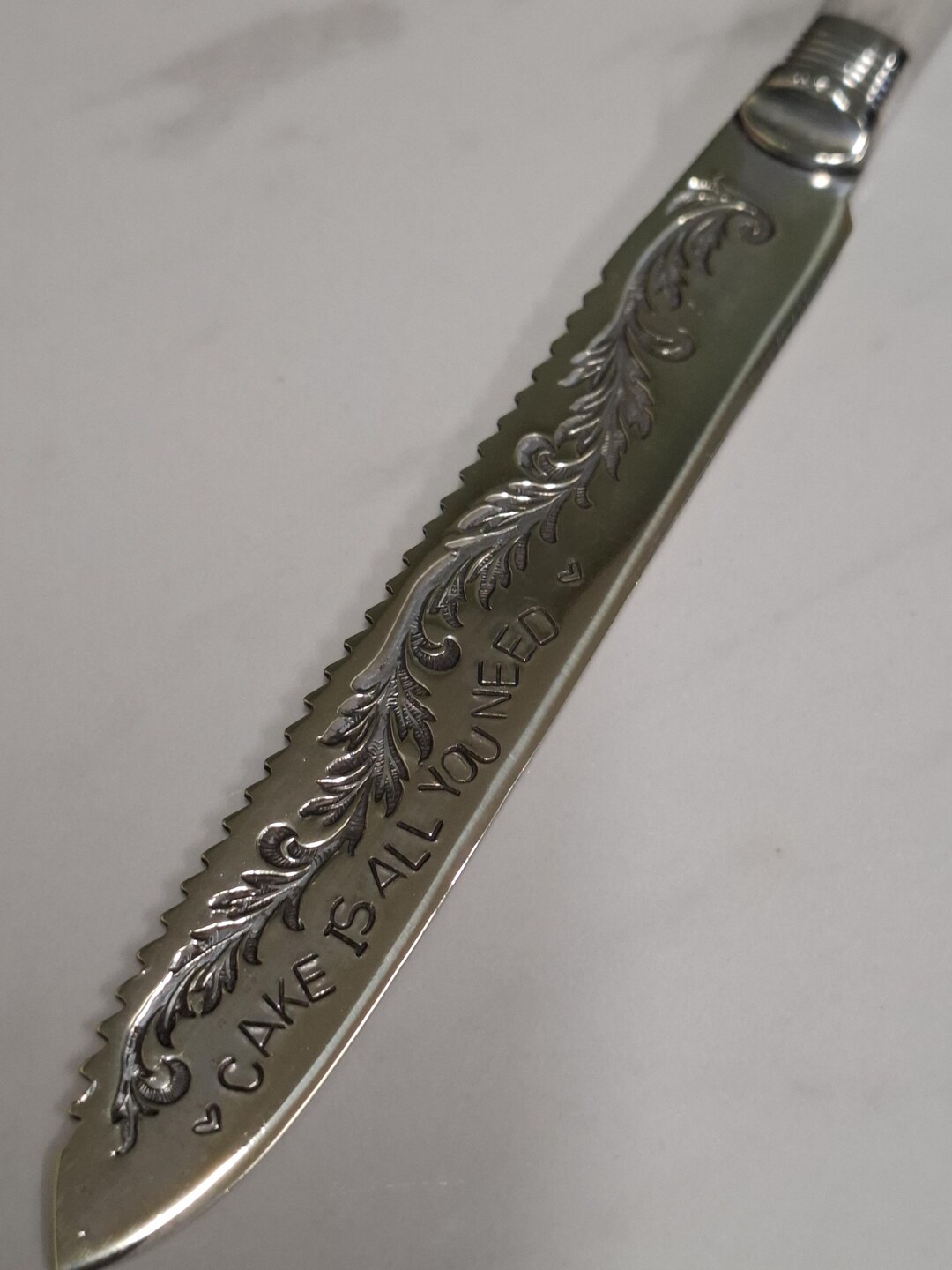 Antique Hand Stamped Cake Cutter Slice - Etsy