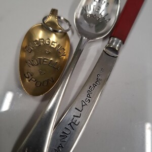 Hand Stamped Keychain Spoon Personalised Nutella Lover - Etsy