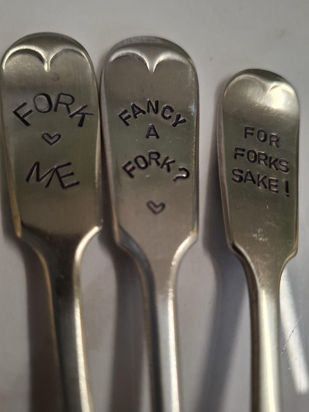 Hand Stamped Lovers Rude Fun Forks - Etsy