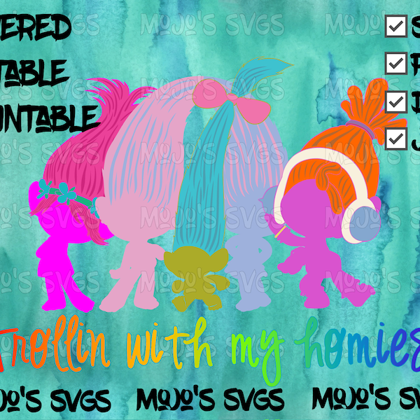 Trolls Svg - Etsy