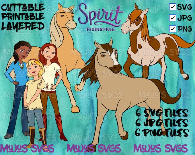 Spirit Riding Free SVG - Spirit Svg, Horse, Layered , Spirit Riding ...