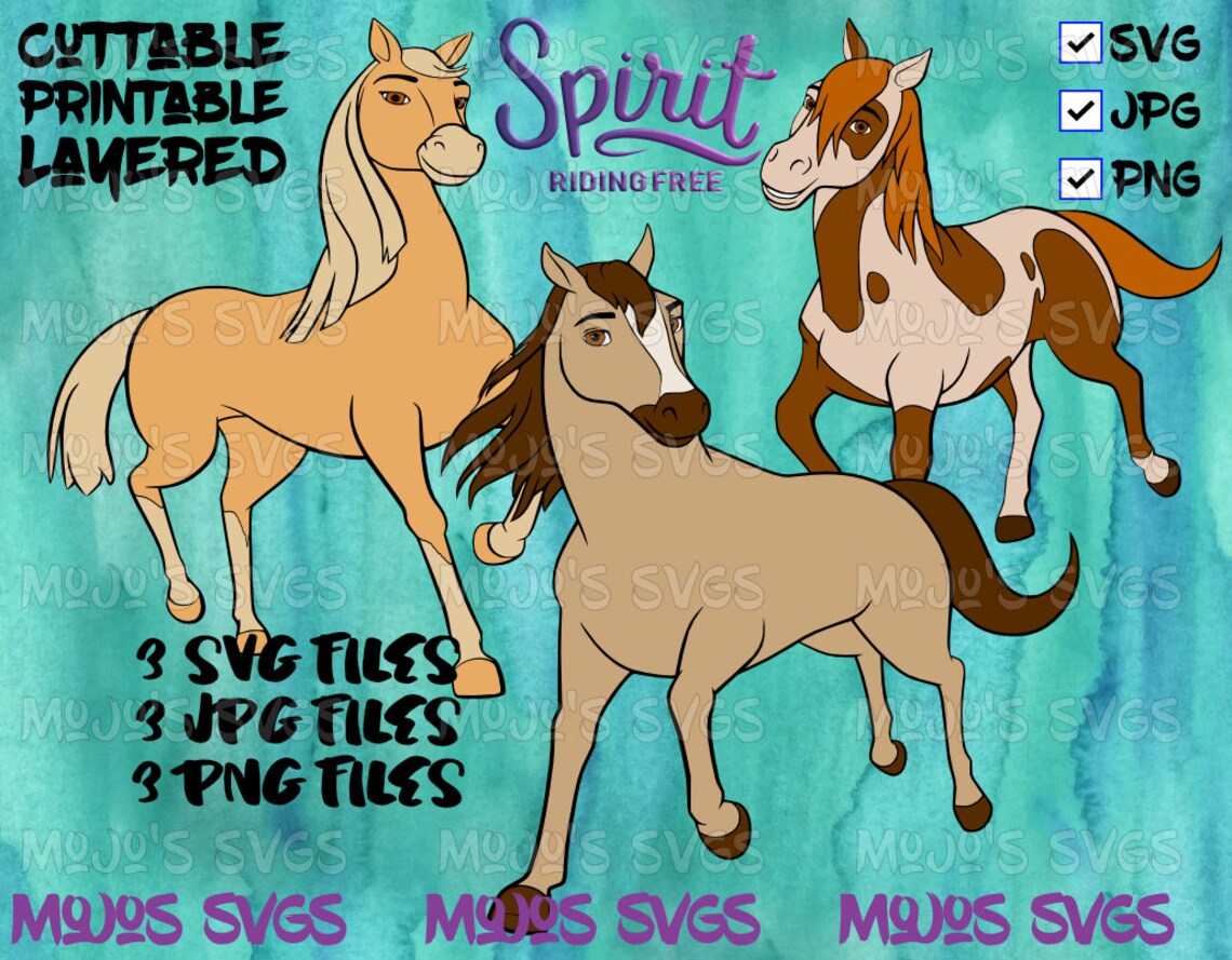 Spirit Riding Free-horses spirit SVG Boomerang SVG Chica - Etsy