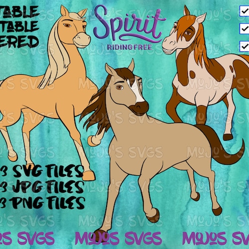 Spirit Riding Free-horses spirit SVG Boomerang SVG Chica - Etsy