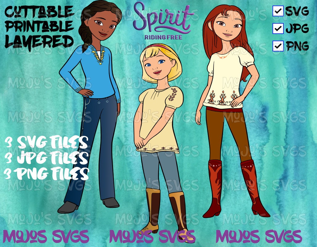 Spirit Riding Free Birthday Girls Lucky Prescott SVG Pru | Etsy