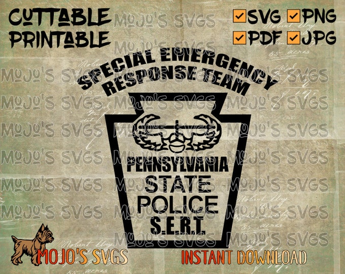 Pennsylvania State Police SERT Patch - Vector, Png, Pdf. Jpg and SVG ...