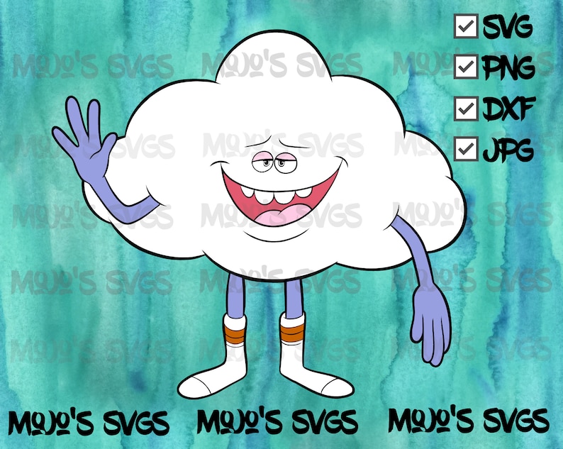 Trolls Cloud Guy LAYERED SVG Dxf Png Jpg Vector Cut File - Etsy