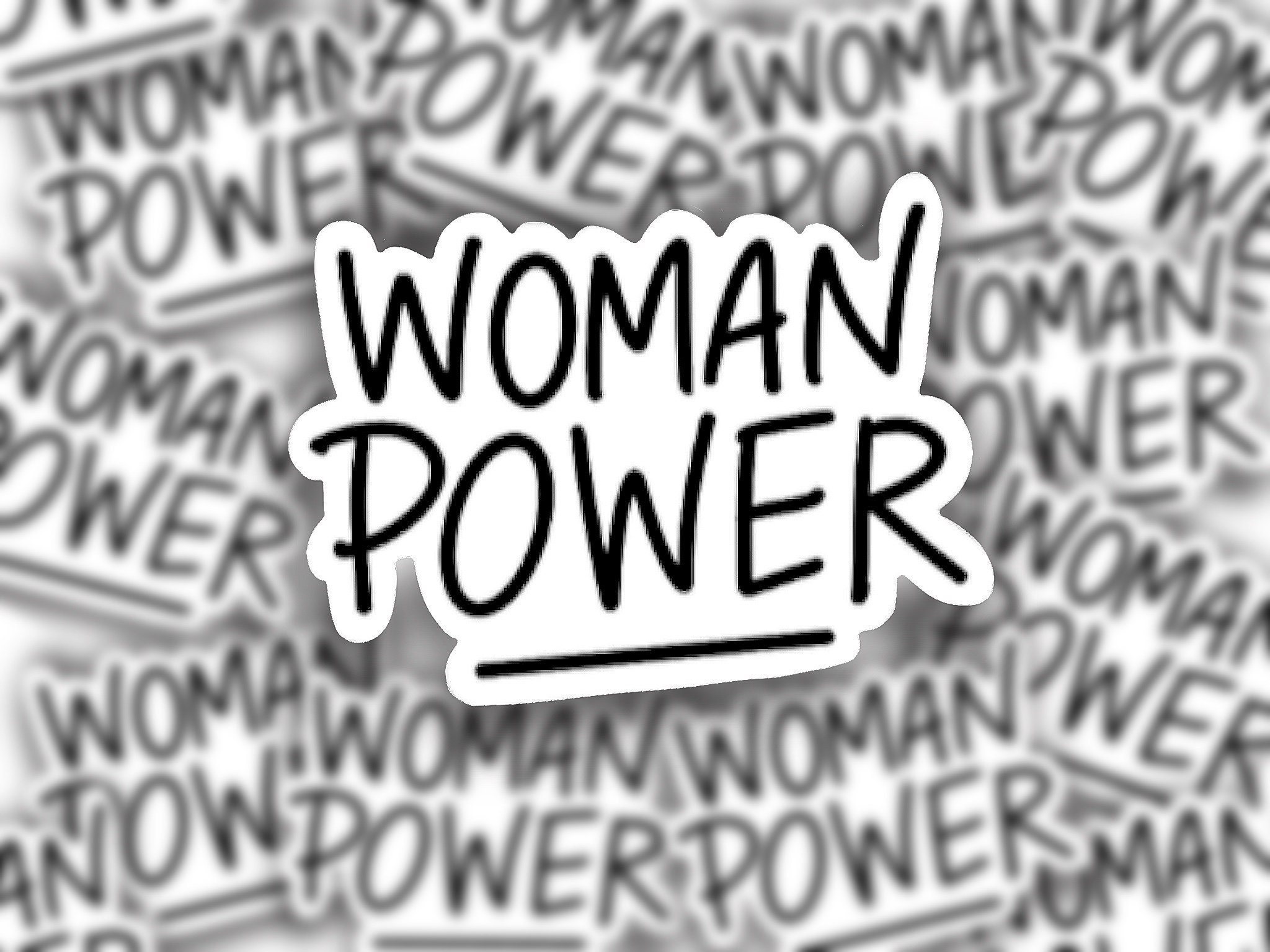 Woman Power Vinyl Sticker Feminist Sticker Girl Power | Etsy