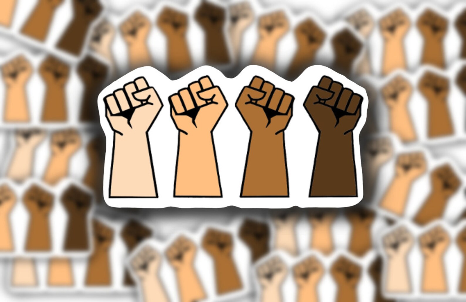 Black Lives Matter Sticker BLM Sticker BLM Pride Fist - Etsy