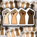 Black Lives Matter Sticker, BLM Sticker, BLM Pride Fist, Political ...