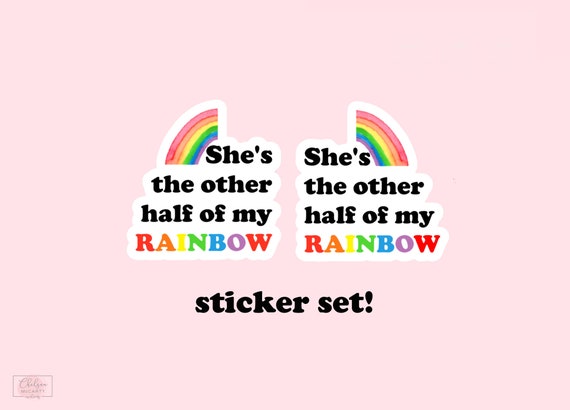 Lesbian Pride Sticker Pack LGBTQ Pride Stickers Political | Etsy