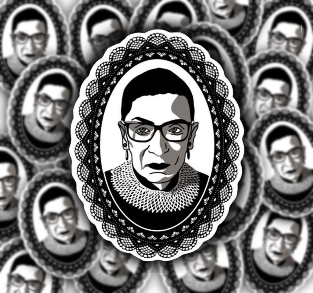 RBG Ruth Bader Ginsburg Vinyl Sticker, Feminist Sticker, Girl Power ...