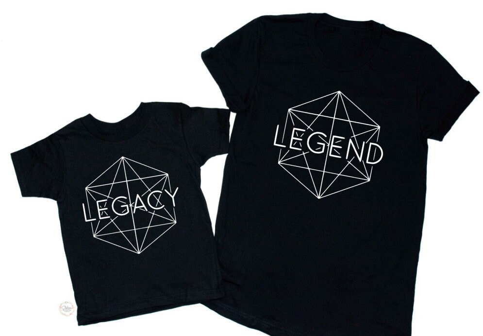 Gift for Him Gifts for Dad, Legend and Legacy Shirts, Father and Son ...
