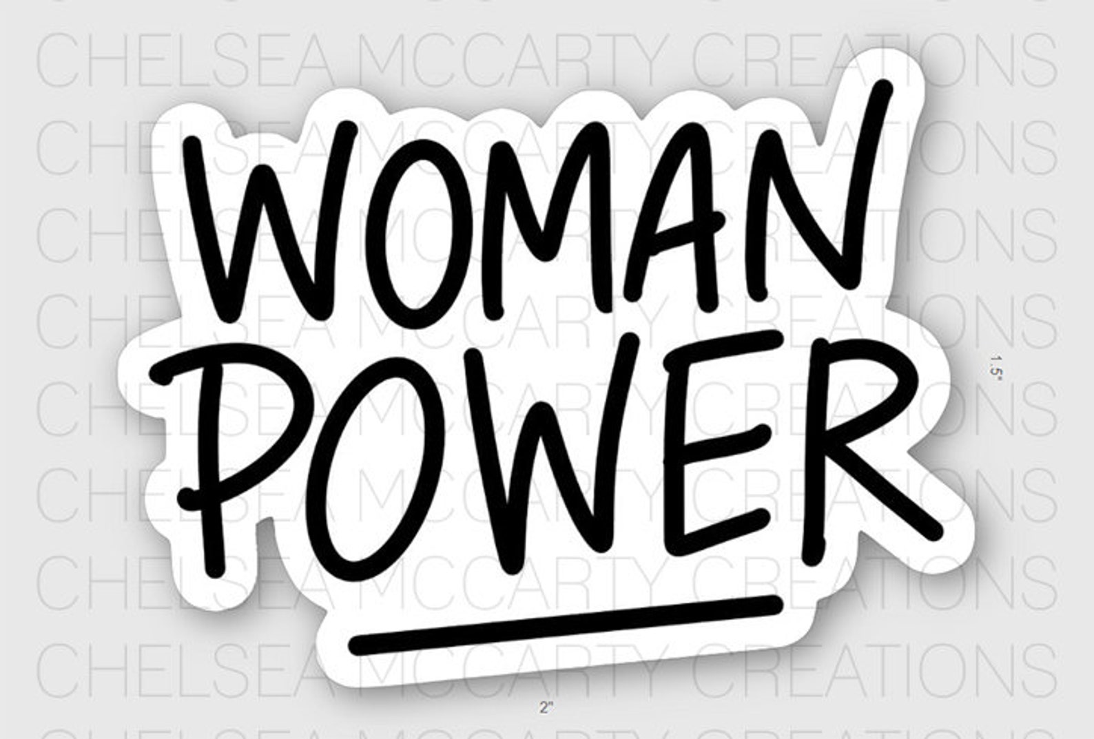 Woman Power Vinyl Sticker Feminist Sticker Girl Power - Etsy