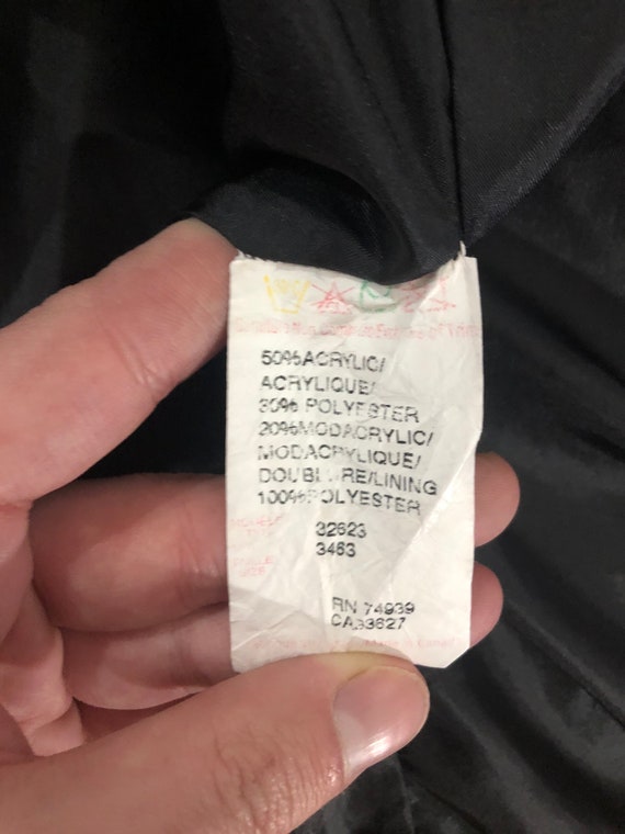 VTG 90s Snowflake Print Fleece Jacket Collared Drawst… - Gem