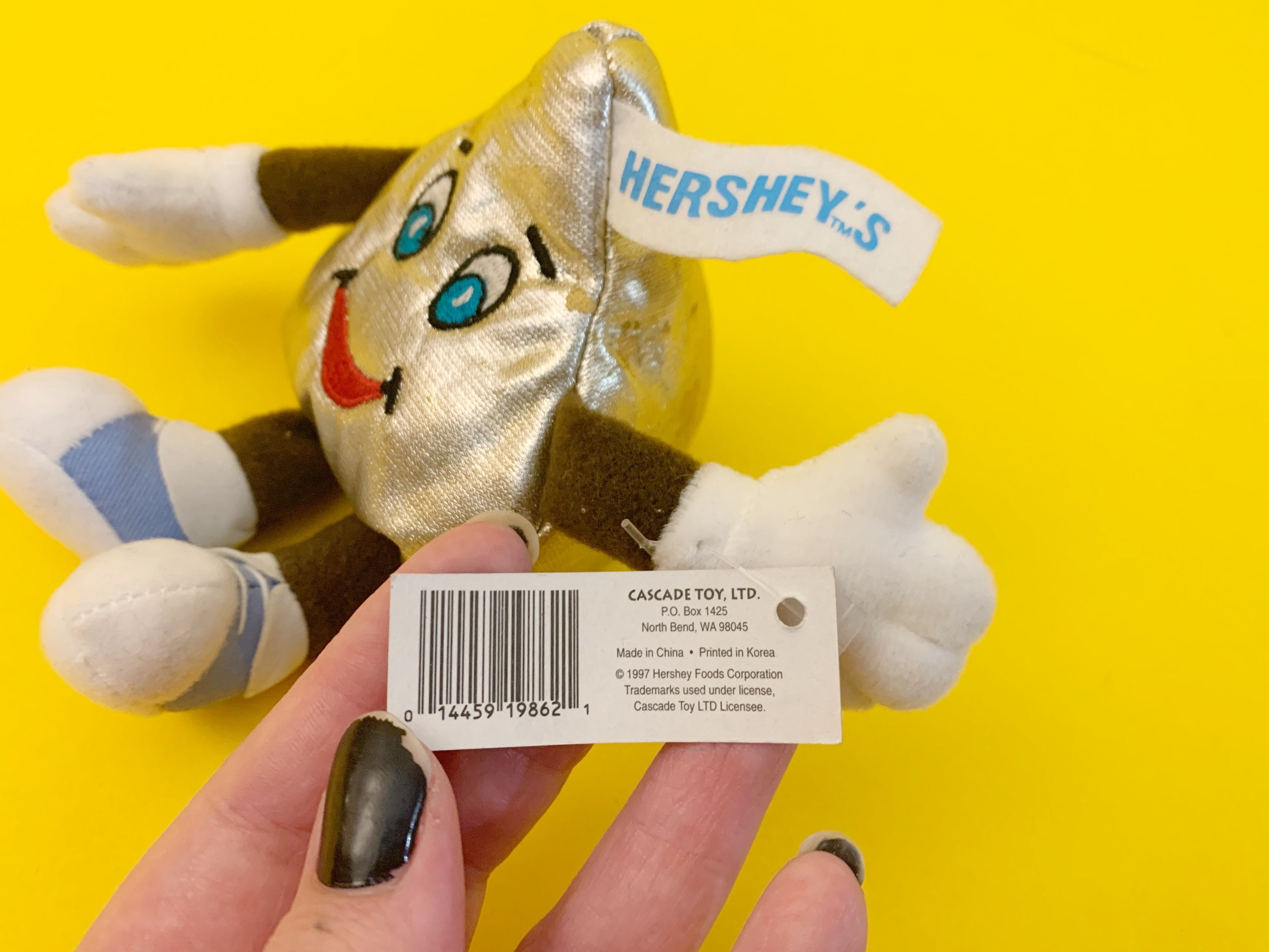 VTG 1997 Hersheys Kiss Finger Puppet Plush Toy NWT 90s | Etsy